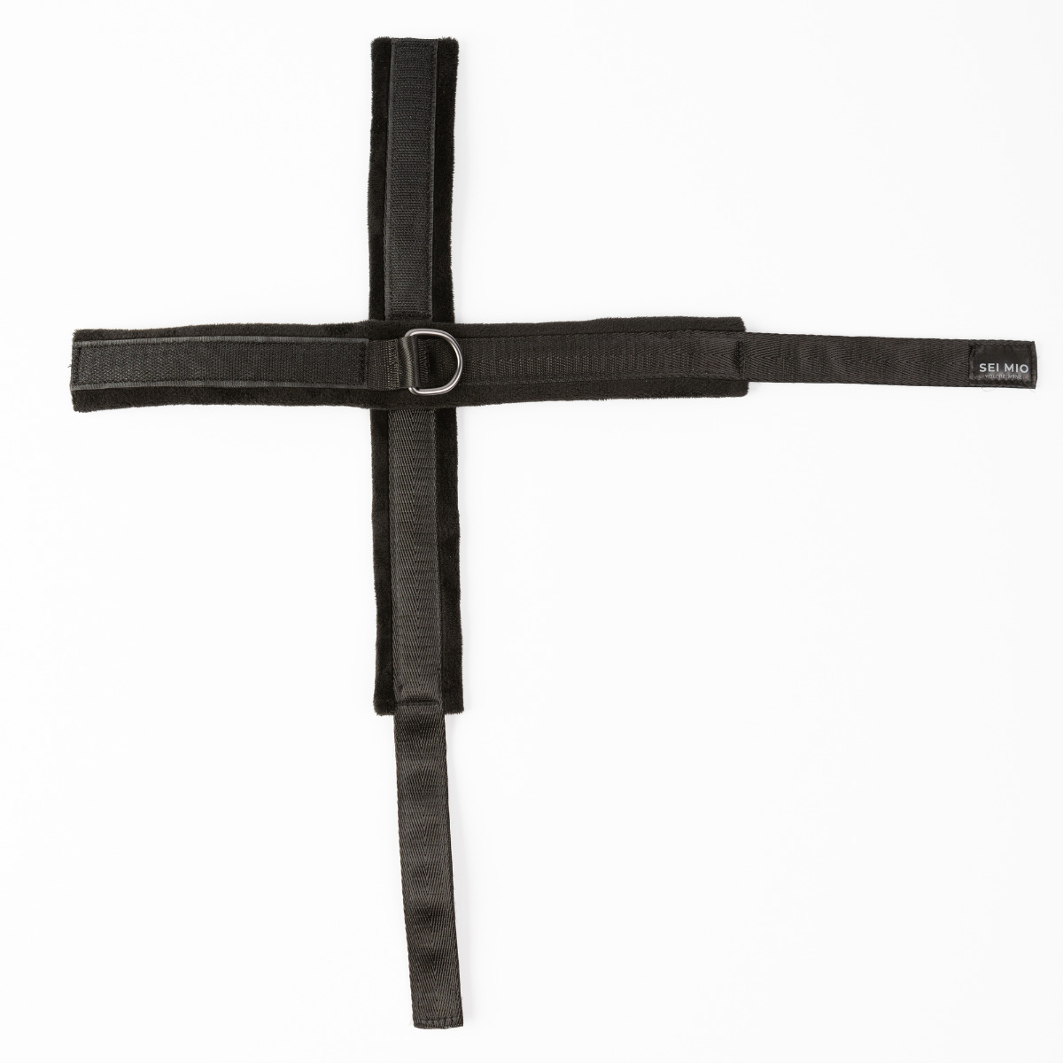 SEI MIO - Cross Purposes - Over-Wrap Cross Cuff Restraints - Cherry Lace